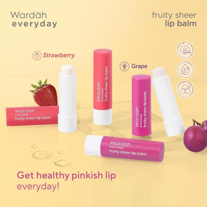 Jual Wardah Everyday Fruity Sheer Lip Balm/Hydrabalm Lip Care | Shopee ...