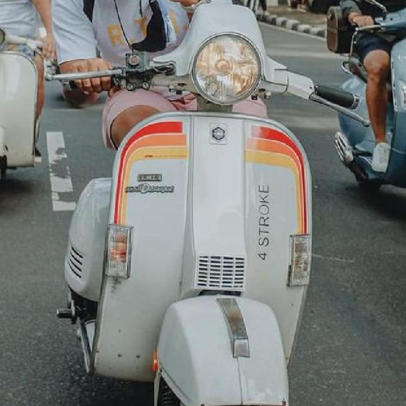 Jual striping sticker UTAH vespa Exclusif, Px, dll ukuran universal ...