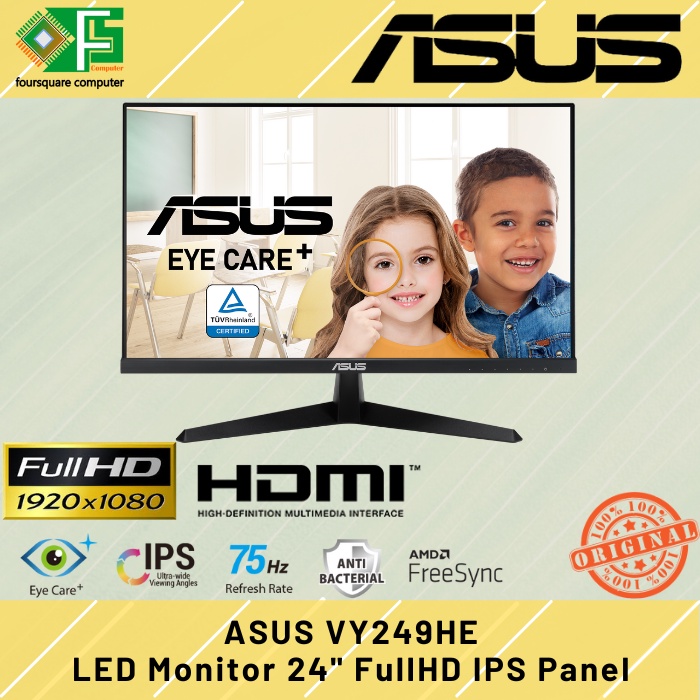 Jual ASUS VY249HE LED Monitor 24" | FullHD IPS Panel Eye Care 75Hz ...