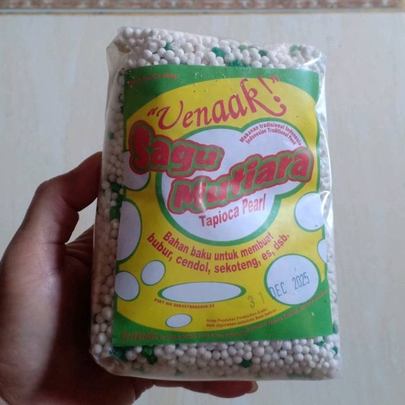 Jual Sagu Mutiara HIJAU 500 gram / Mutiara campuran bubur, dawet ...