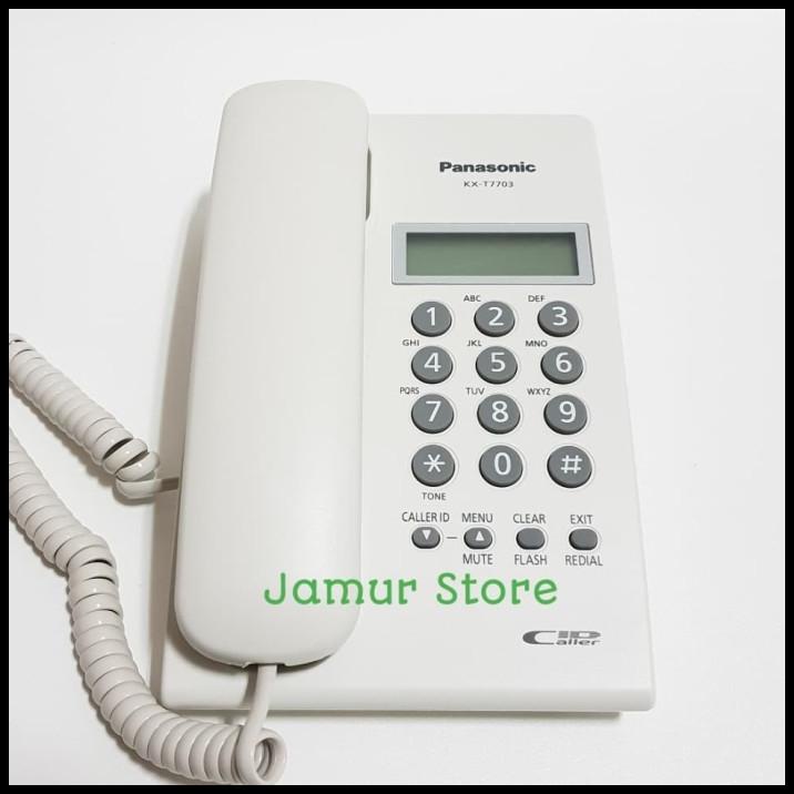 Jual Panasonic Telepon Meja Kantor Kx-T7703 Putih | Shopee Indonesia