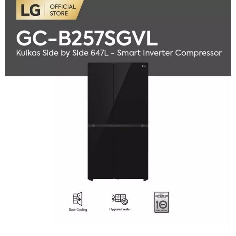 Jual LG Kulkas Side by Side GC-B257SGVL - 694 Liter | Shopee Indonesia