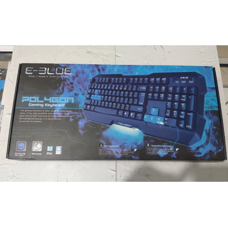 Jual E-Blue Polygon Gaming Keyboard | Shopee Indonesia