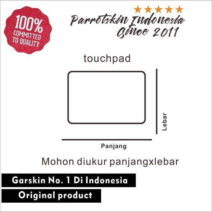 Jual anti gores Toucpad Trackpad laptop protector CARBON SKIN GUARD ...