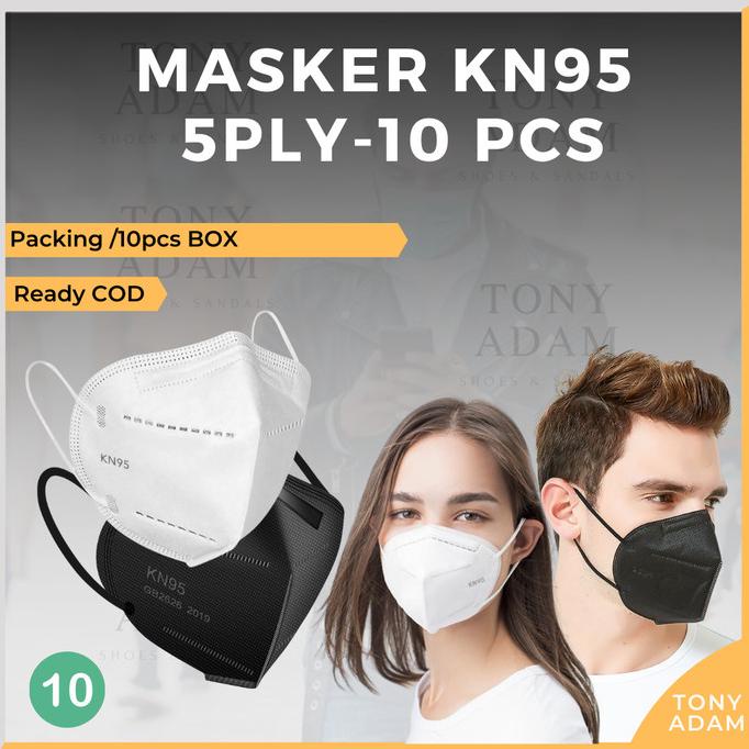 Jual Masker KN95 isi 10 Pcs PM2.5 Earloop Non Medis filter 95% setara ...