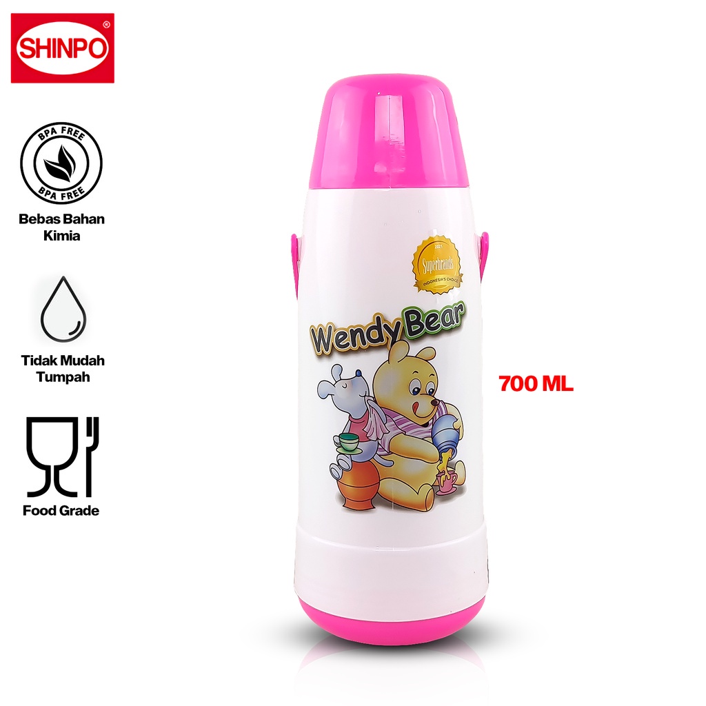 Jual SHINPO Termos Air Panas / Dingin 700 ML Thermos Harmony Vacuum Flask With Super Seal SPO ...