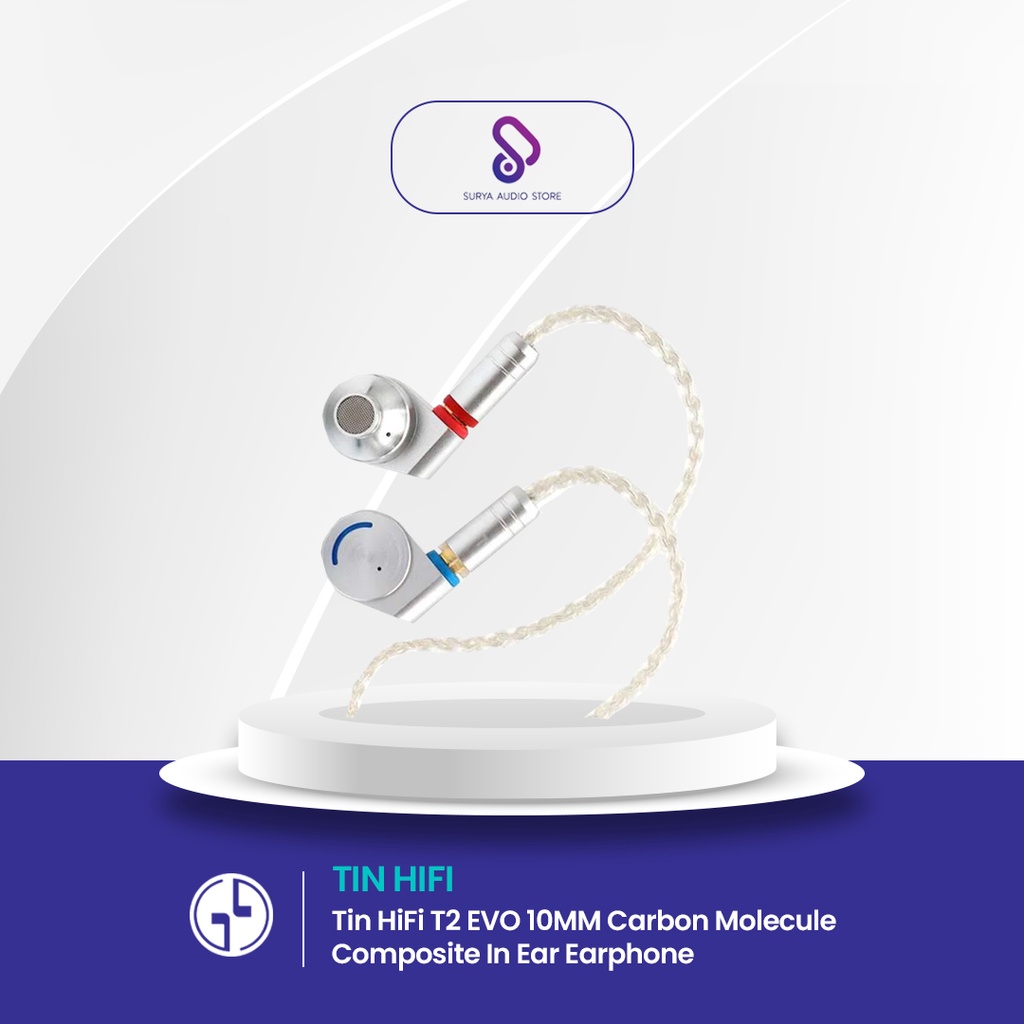 Jual Tin HIFI T2 EVO 10MM Carbon Molecule Composite In Ear Earphone ...