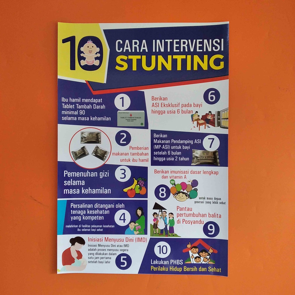 Jual Paket 6 Poster Stunting dan Brosur - Brosur Kesehatan - Flyer ...