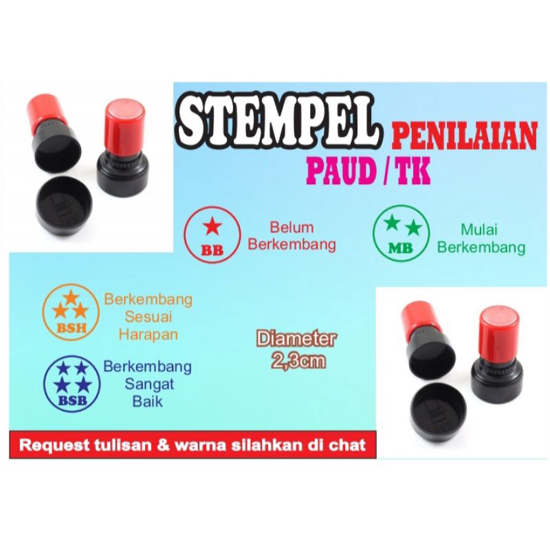 Jual STEMPEL OTOMATIS PENILAIAN PAUD/TK | Shopee Indonesia