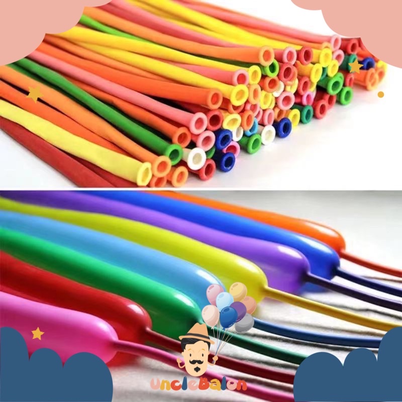 Jual Balon Twist Pentil (100PCS) / Balon Pentil / Balon Cacing / Balon ...