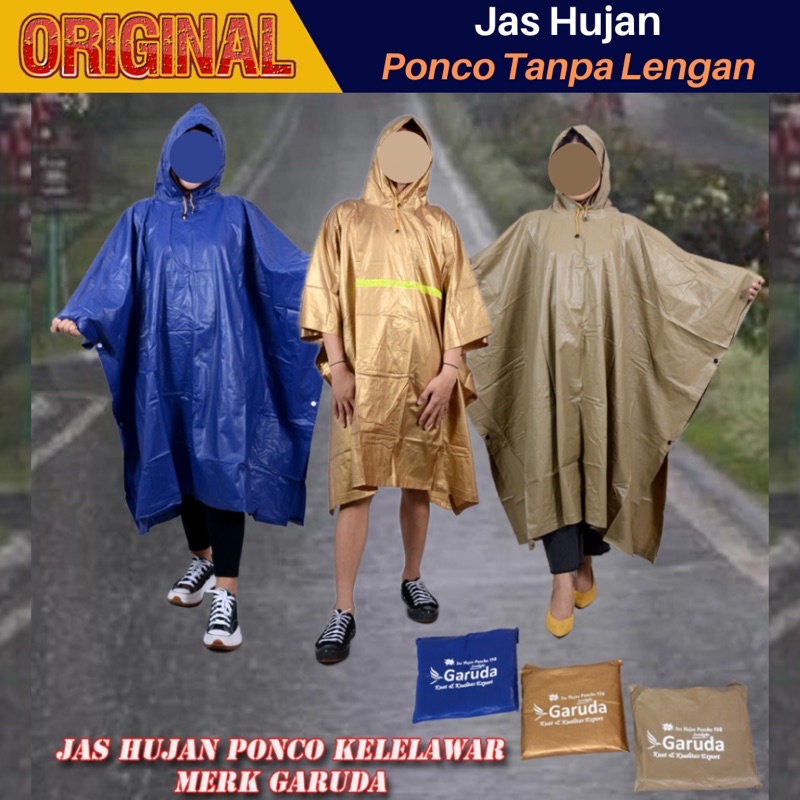 Jual Jas Hujan Ponco Kalelawar Tanpa Lengan Tebal / Scotlight | Shopee ...