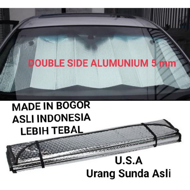 Jual PELINDUNG KACA MOBIL Alumunium Foil Peredam panas kaca Penutup ...