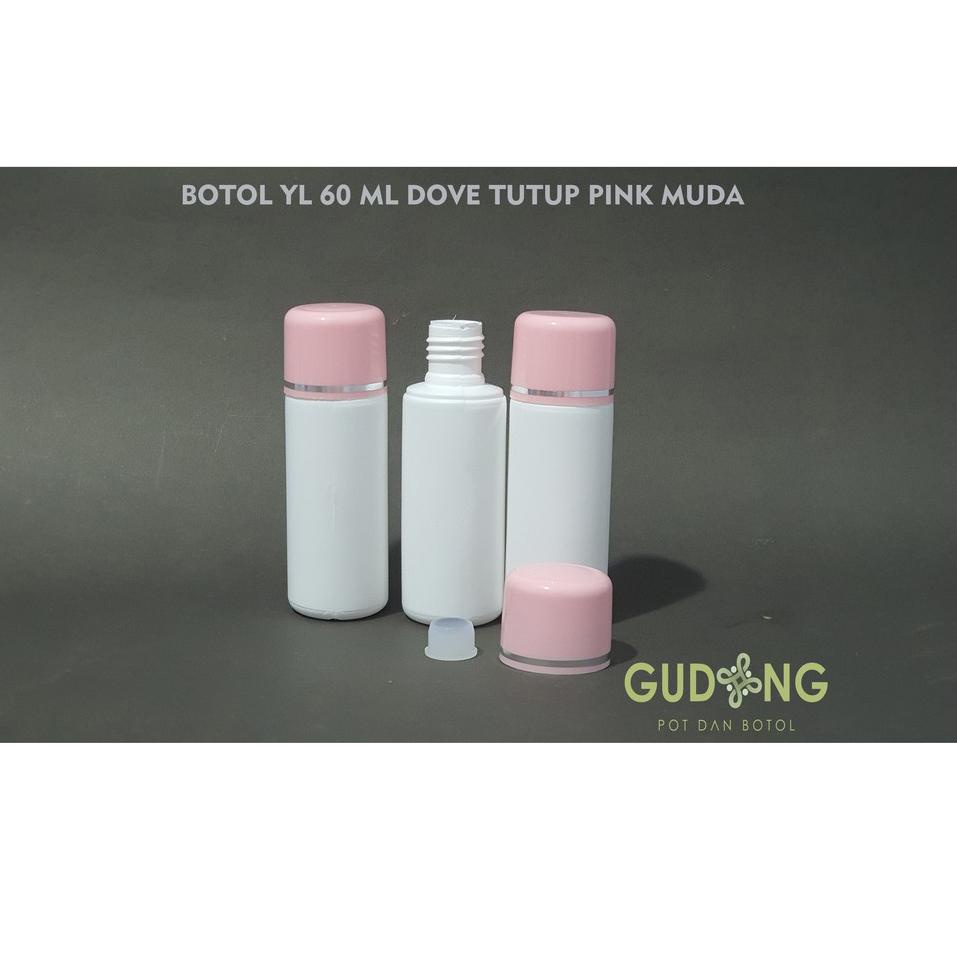 Jual Official Shop--BOTOL YL 60 ML DOVE TUTUP PINK MUDA (Kemasan 25 Pcs ...