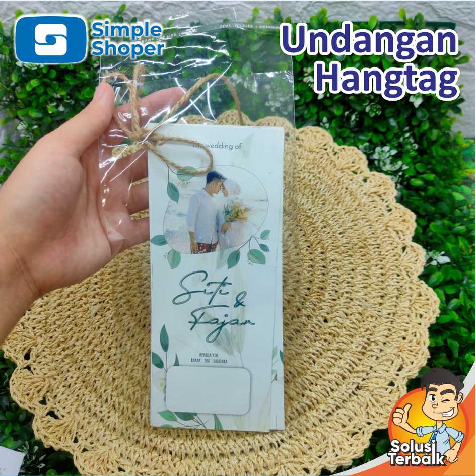 Jual Cetak Undangan Pernikahan model Hangtag / Tag Foto | Shopee Indonesia