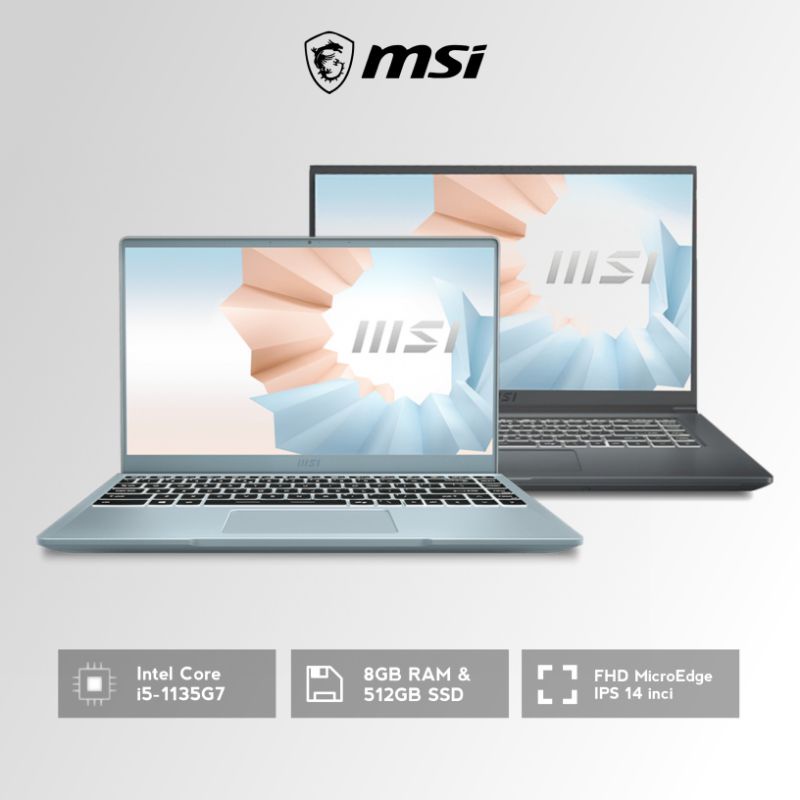 Jual MSI Modern 14 B11MO Intel Core i5 Gen11 | Ram 8GB & SSD 512GB ...