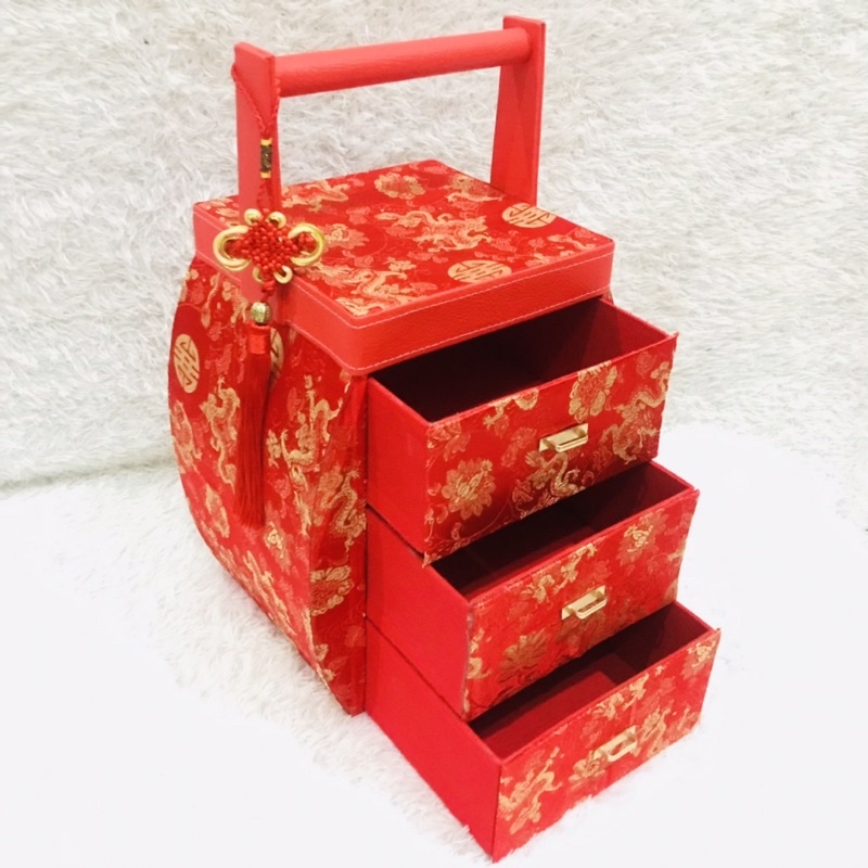Jual Rantang Lampion Kecil 3 susun / box imlek / sanjit | Shopee Indonesia