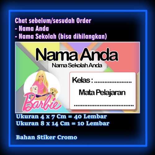Jual Stiker Label Buku Buah Buahan Fruit Vegetable Karakter Lucu Custom ...