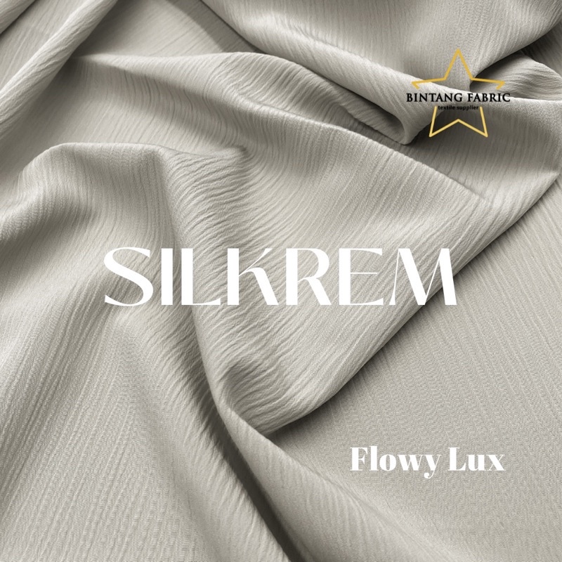 Jual Bahan Kain Flowy Lux Youryu Crinkle Airflow 0,5 meter | Shopee ...