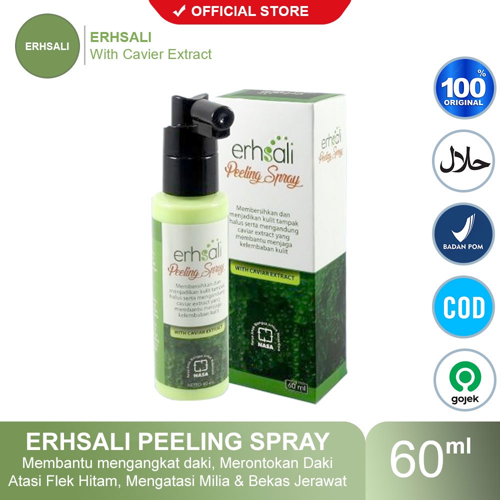 Jual Erhsali Peeling Spray Perontok Daki, Penghilang Daki, Flek Hitam ...