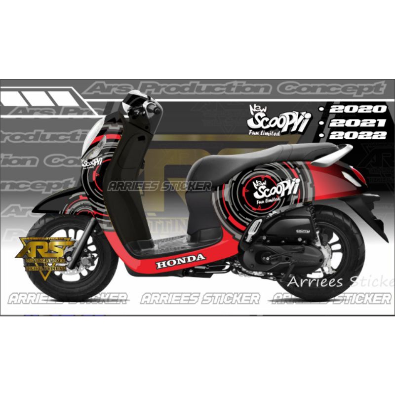 Jual Decal New Scoopy 2022 fullbody sticker Scoopy new Prestige 2020 ...