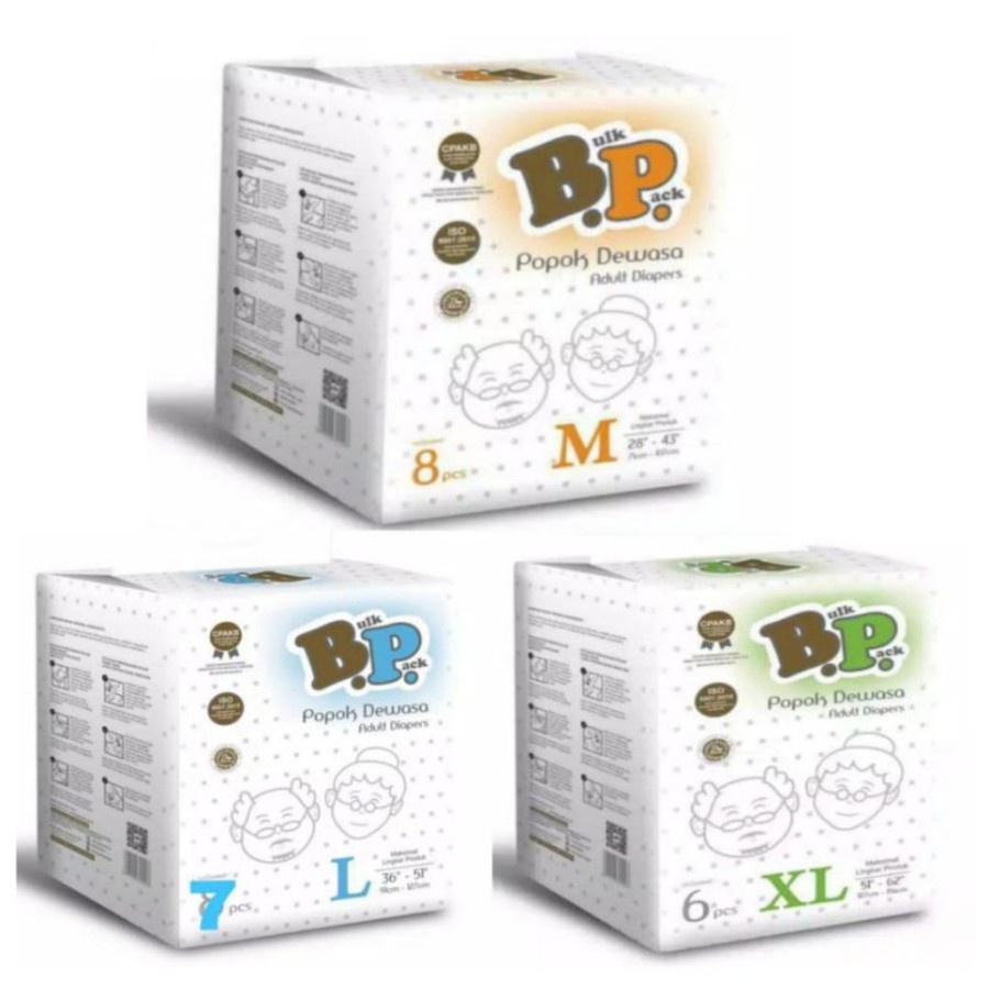 Jual BP Perekat Adult Diapers / Popok Dewasa PEREKAT Size M, L dan XL | Shopee Indonesia