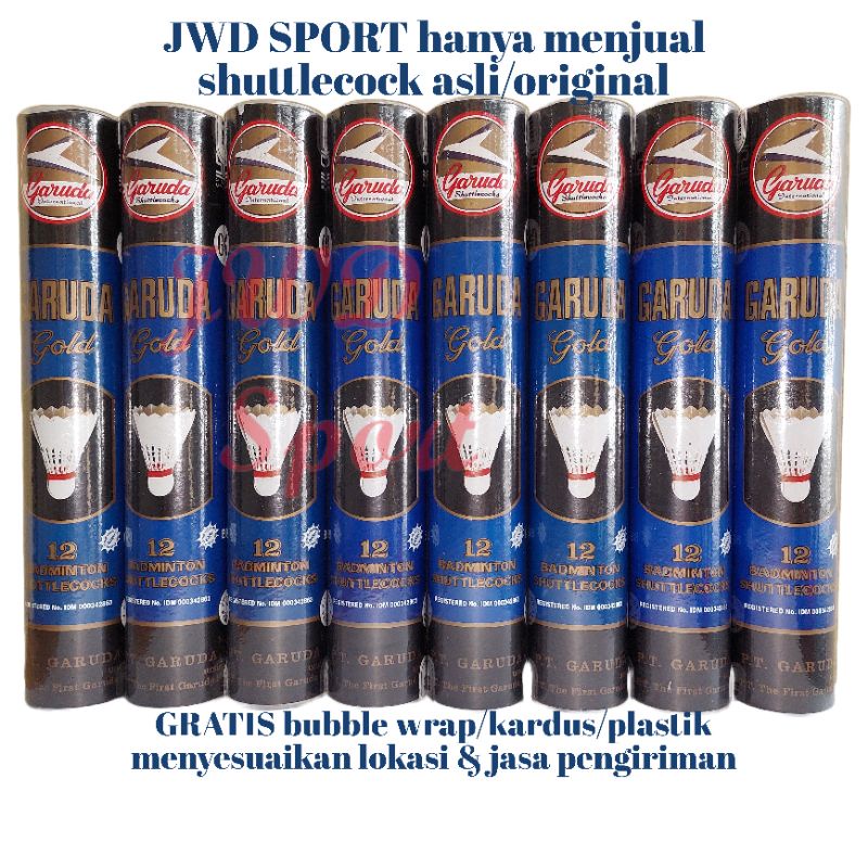 Jual Shuttlecock Garuda Gold Biru Original Isi 12 Per Slop Kok ...