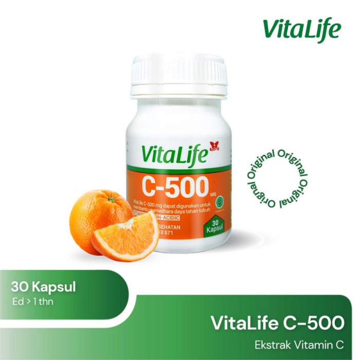 Jual Vitalife C-500 | Vitamin C 500mg Exp 2027 | Shopee Indonesia