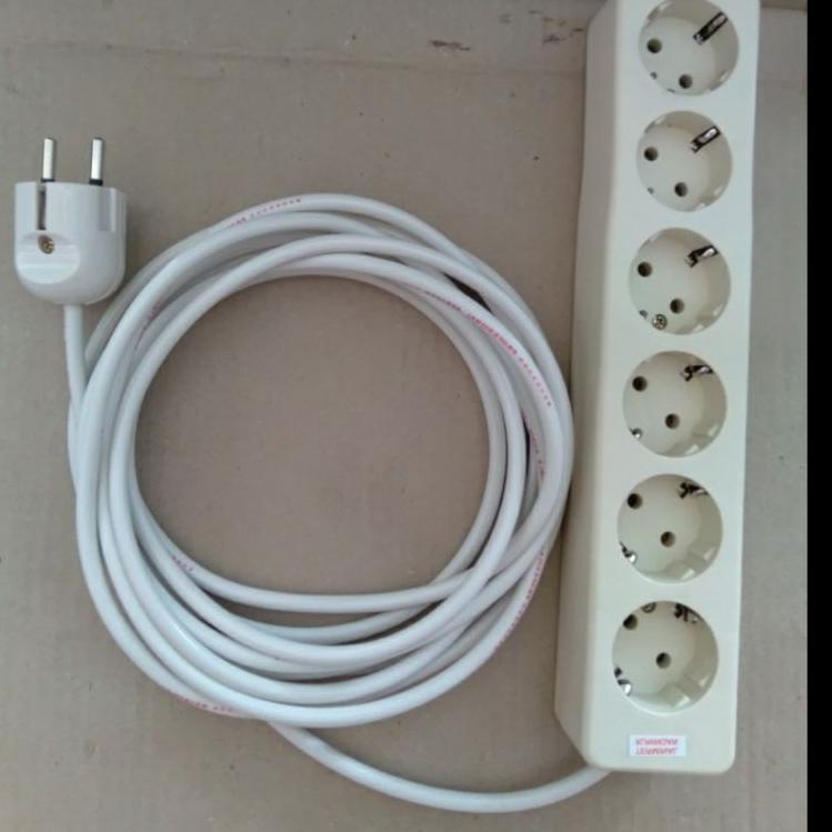 Jual 10.10 STOP KONTAK UTICON 1,2,3,4,5,6 Lubang,kabel 2,3,4,5,6,7,8,9 Meter,Steker Arde Broco ...