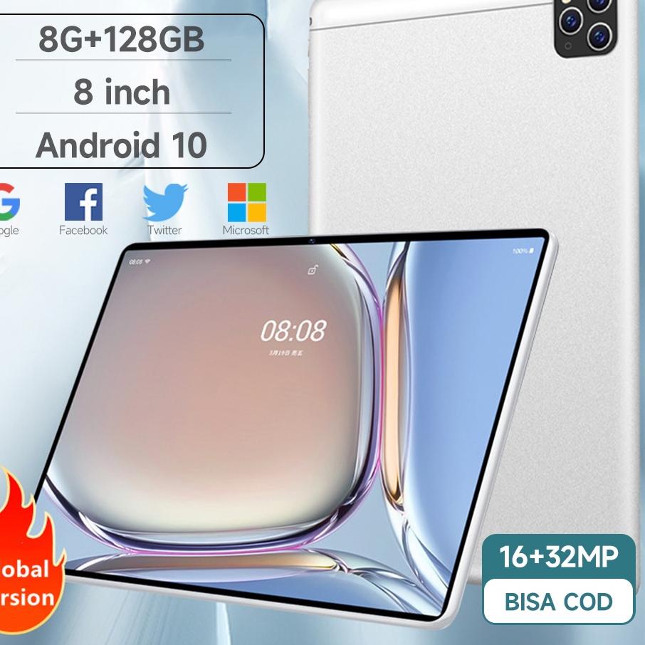 Jual Terpercaya Asli Tablet PC Baru P20 5GB+128GB Android 8 Inci Full Screen Layar Besar Wifi 3G ...