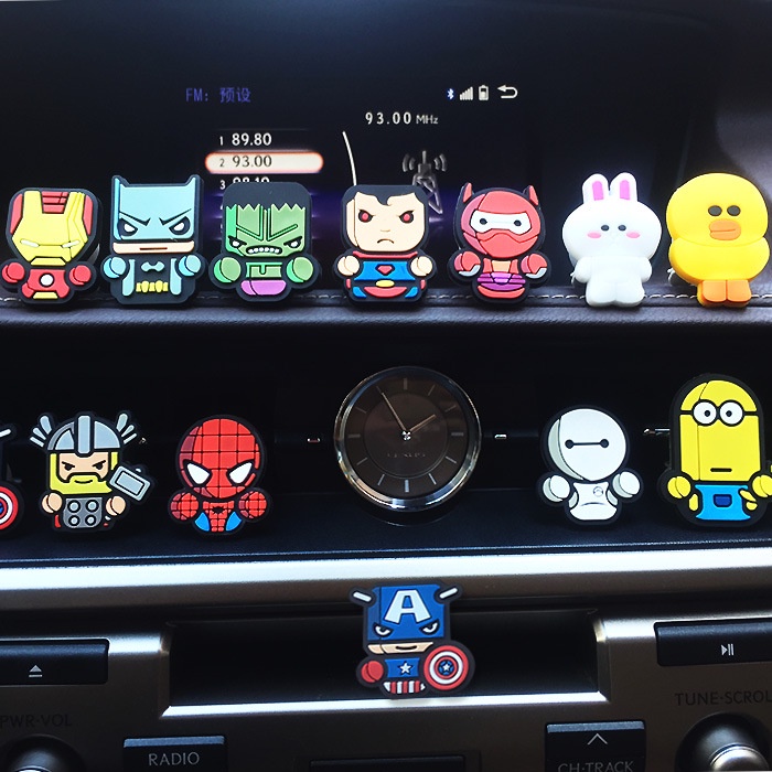 Jual Car diffuser avenger superman batman action figure heroes star ...