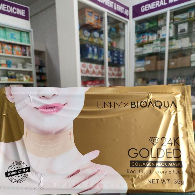 Jual BIOAQUA 24K GOLD COLLAGEN NECK MASK 35gr | Shopee Indonesia