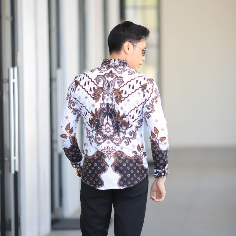 Jual BATIK BOLO DEWO Motif Soeharto Hem Atasan Kemeja Baju Batik Pria ...