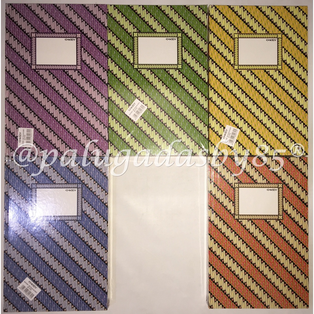 Jual (1 Pak Isi 5 Pcs) Buku Hard Cover OKEY Folio 50 / Hard Cover Folio ...