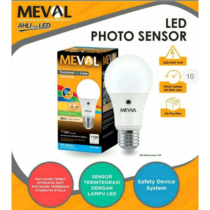 Jual Lampu LED MEVAL SENSOR CAHAYA. ( LIGHT SENSOR ). | Shopee Indonesia