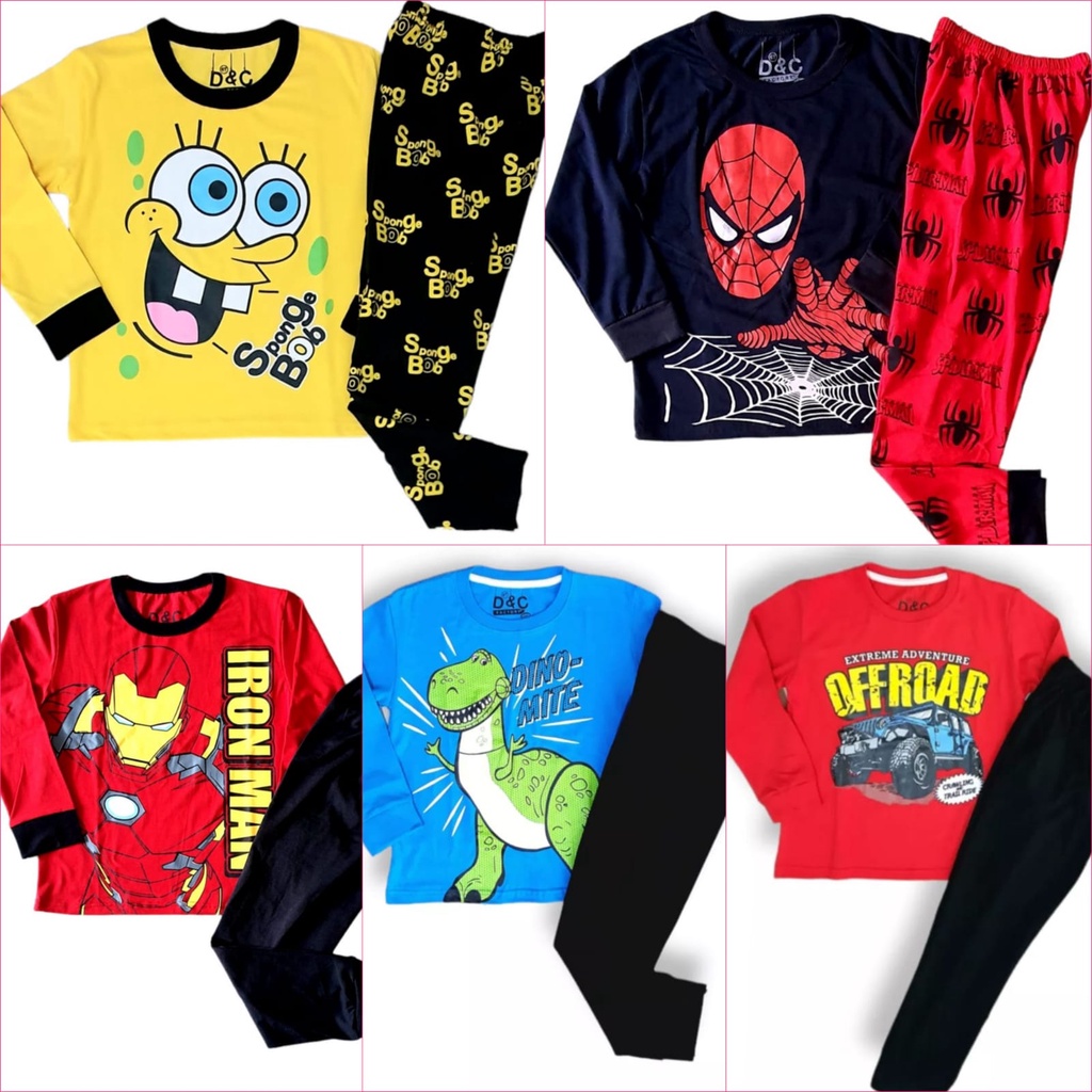 Jual Piyama Anak Batman | Baju Tidur Anak Laki Laki | Atasan Karakter ...