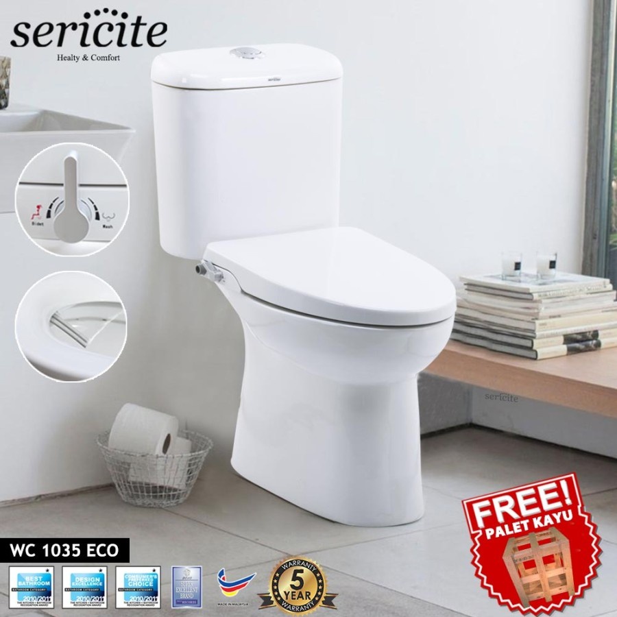 Jual SERICITE WATER CLOSET 1035 ECOWASHER / CLOSET DUDUK ECOWASHER ...