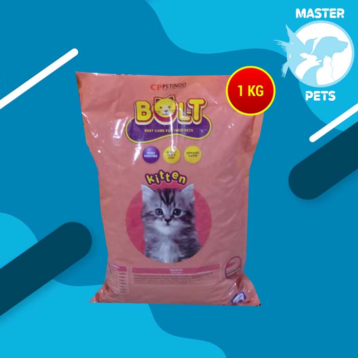 Jual Bolt Kitten Makanan anak Kucing Kering Dry Cat Food 1 KG | Shopee ...