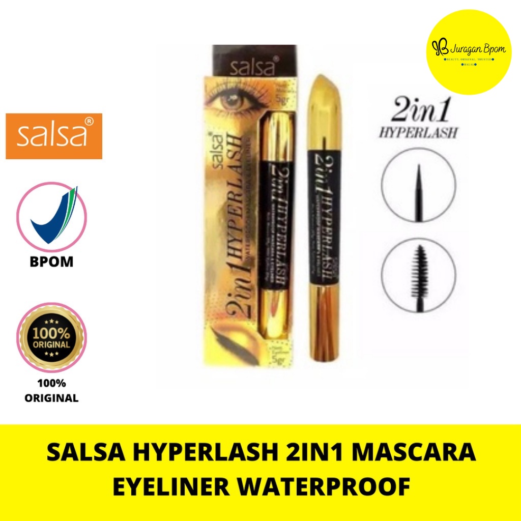 Jual SALSA Hyperlash 2in1 Mascara Eyeliner Waterproof | Shopee Indonesia