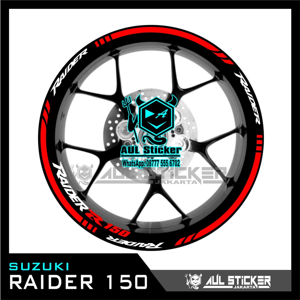Jual STICKER VELG SUZUKI RAIDER 150 DEPAN BELAKANG | Shopee Indonesia