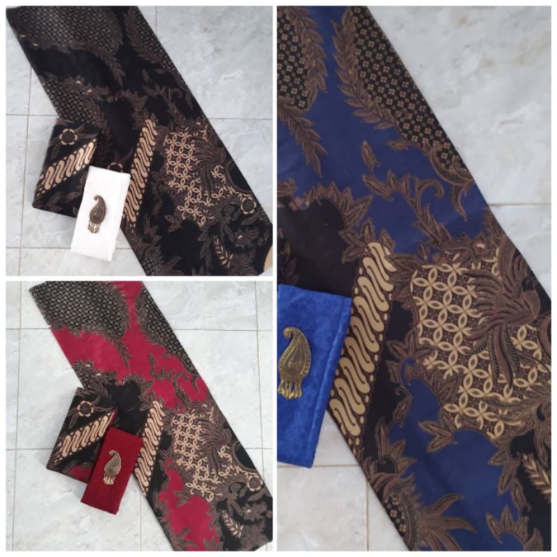 Jual KAIN BATIK PRINTING MOTIF MAHESA HITAM MERAH BIRU KATUN HALUS ADEM ...