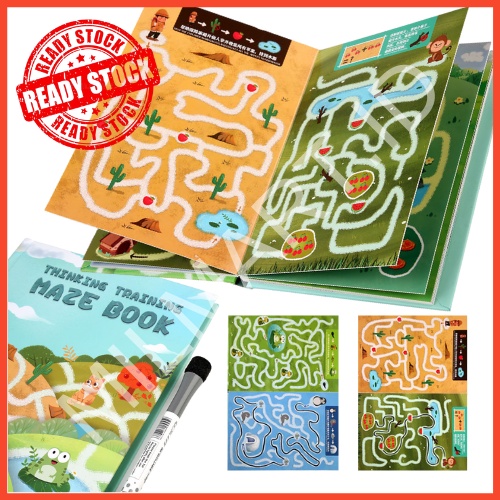 Jual MAZE BOOK BUKU EDUKASI BUKU BELAJAR MENULIS 24 JENIS LABIRIN ANAK ...