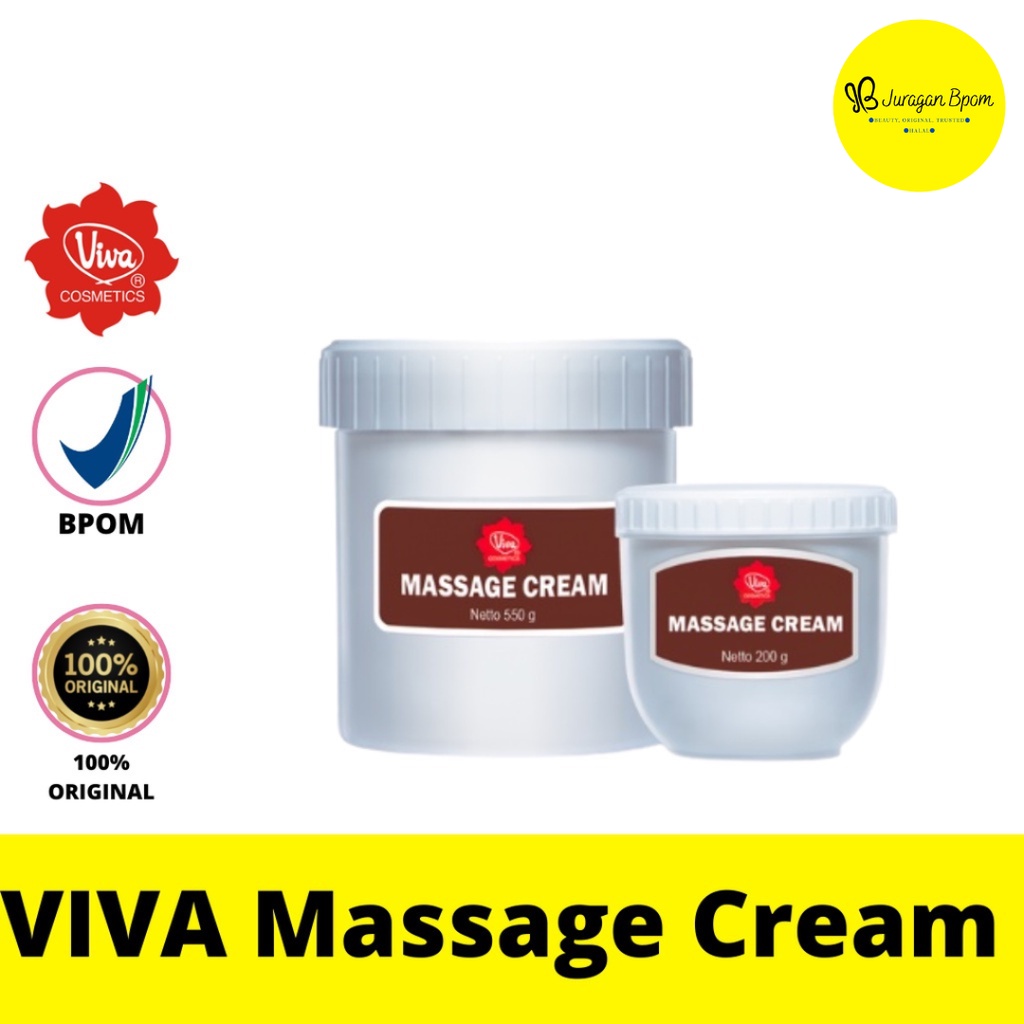 Jual VIVA Massage Cream 200gr & 550gr / Krim Pijat / Krim Urut | Shopee ...