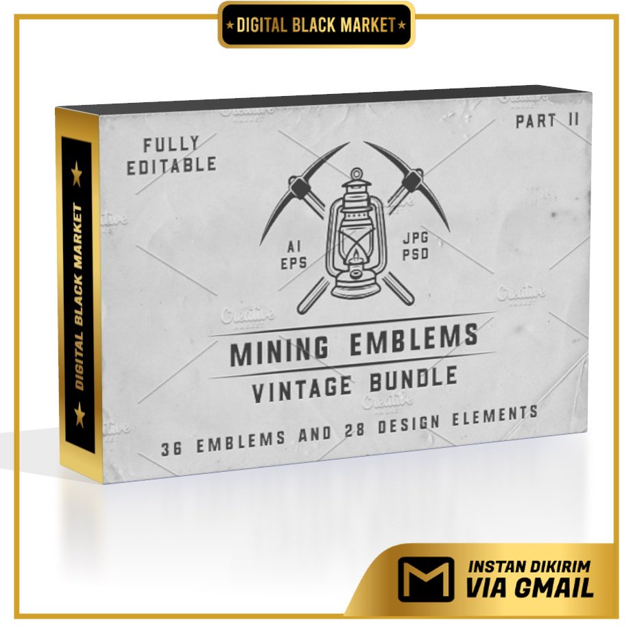 Jual 36 Vintage Mining Emblems Part 2 | Shopee Indonesia