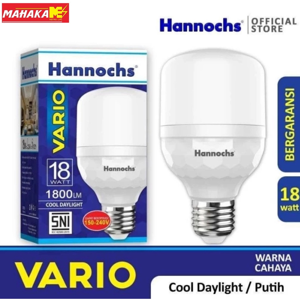 Jual Lampu Led 18 Watt Cahaya Putih Vario Hannochs | Shopee Indonesia