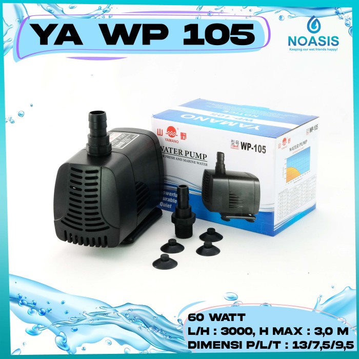 Jual POMPA AIR YAMANO WP 105 AQUARIUM / POMPA CELUP YAMANO HIDROPONIK ...