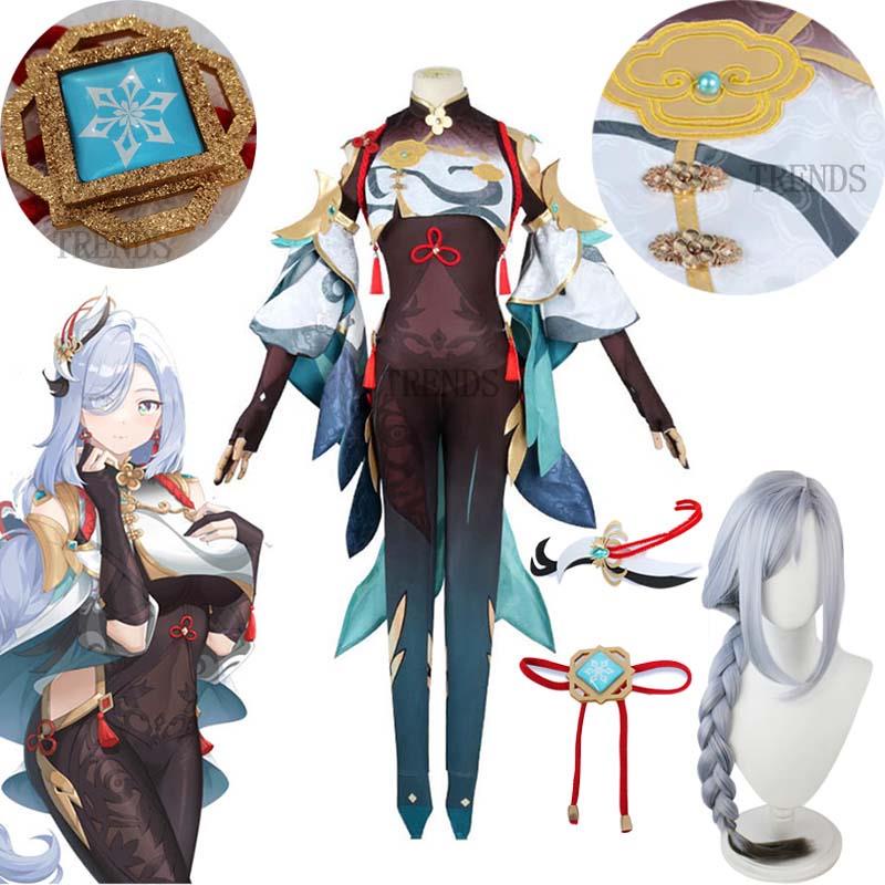 Jual Game Genshin Impact Genshin Impact Shenhe Cosplay Costume Shenhe ...