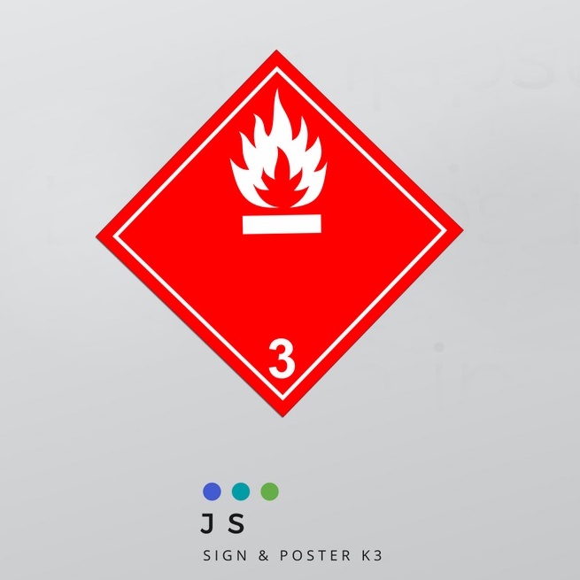 Jual STICKER PLAKAT LABEL B3 PM 60 2019 KELAS 3 CAIRAN MUDAH MENYALA ...