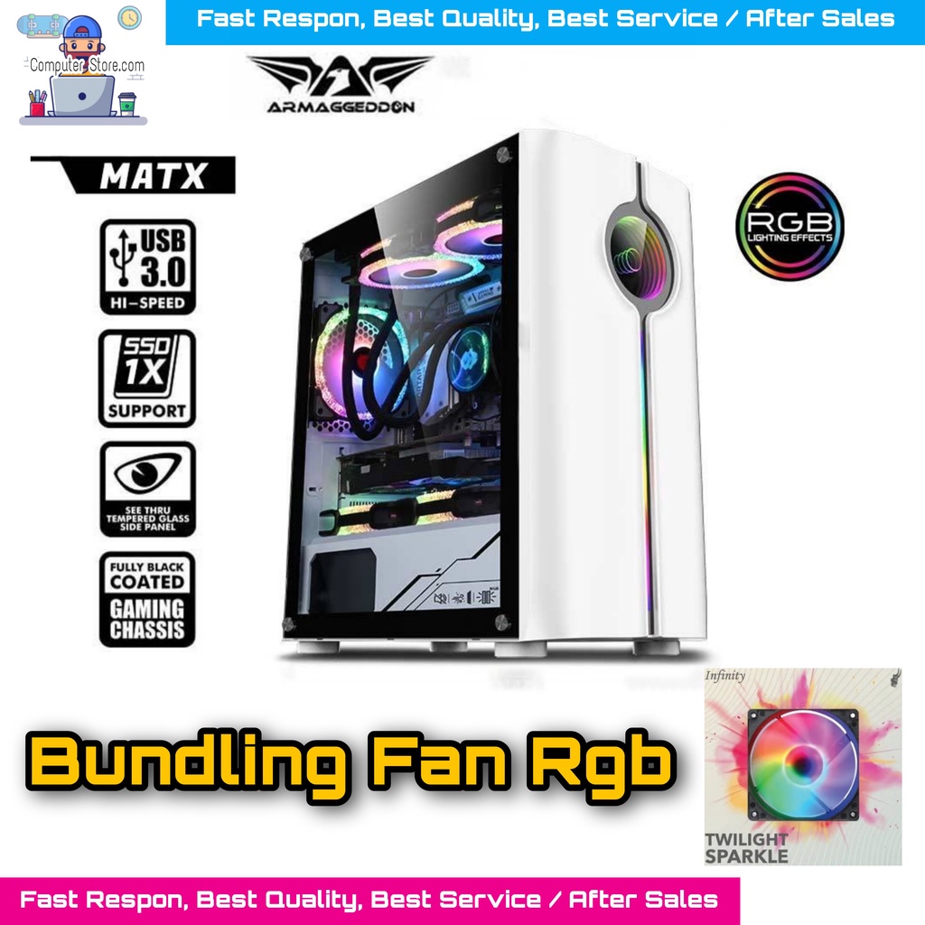 Jual Casing PC Gaming Tron Holo 3 RGB Armaggeddon Holographic Micro ATX ...