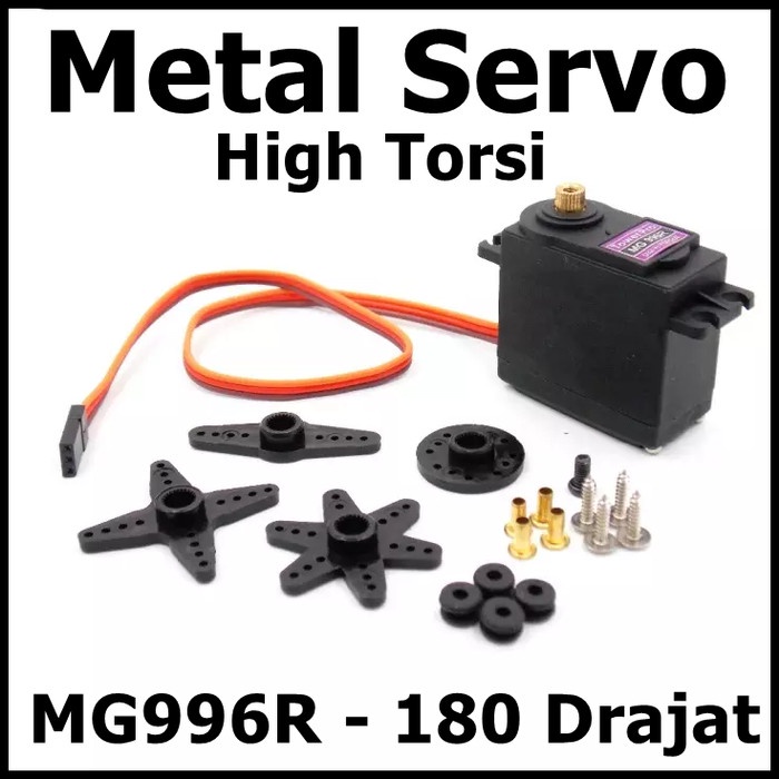 Jual Metal Servo MG996R MG996 180 Drajat Motor High Torque Torsi ...