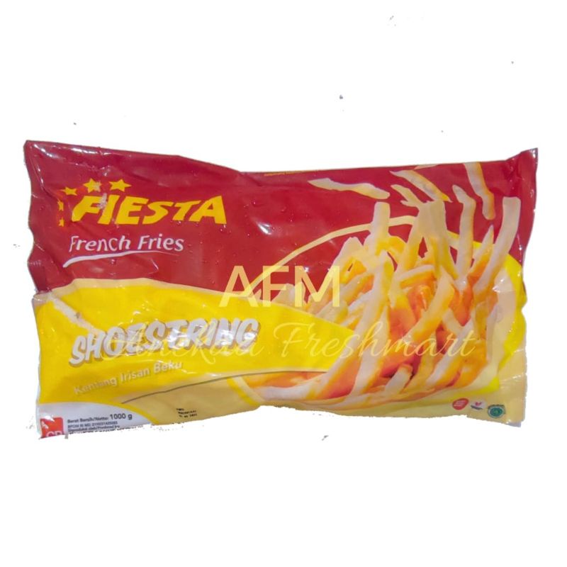Jual FIESTA SHOESTRING 1KG KENTANG GORENG LURUS FRENCH FRIES SHOESTRING ...